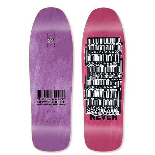 Black Label 10.25 Shredded Barcode Deck — KillerSkateShop